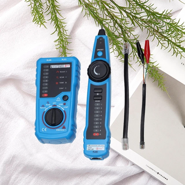 NETWORK CABLE TESTER Wire Tracer Kit Anti-jamming Line Finder Telephone ...