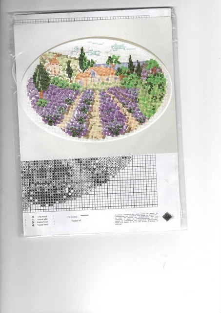 POINT DE CROIX kit mas provençal et lavande EUR 6,00 - PicClick FR