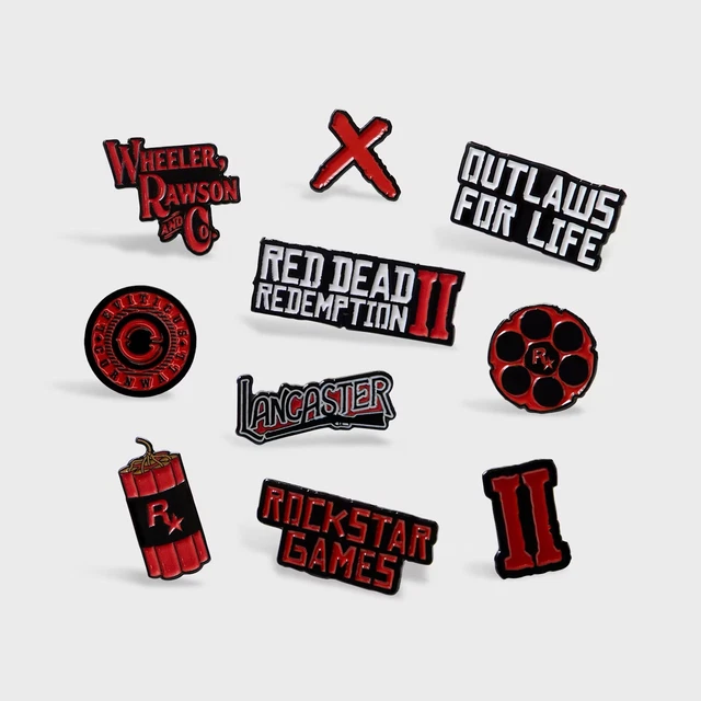GENUINE RED DEAD Redemption Enamel Pins collectible GTA gift RARE ...