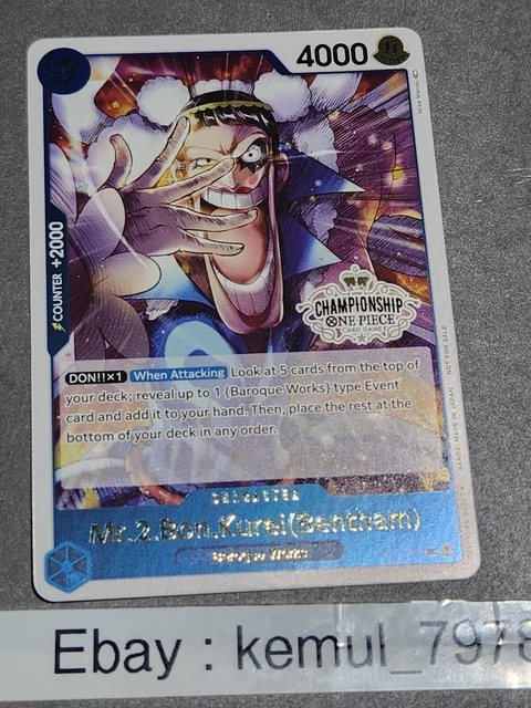 ONE PIECE GCC MR.2.Bon.Kurei OP01-084 Store Championship Vol 2 ...