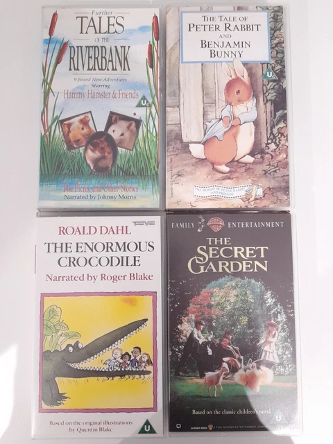 KIDS VHS BUNDLE Roald Dahl Peter Rabbit Secret Garden Riverbank $11.85 ...