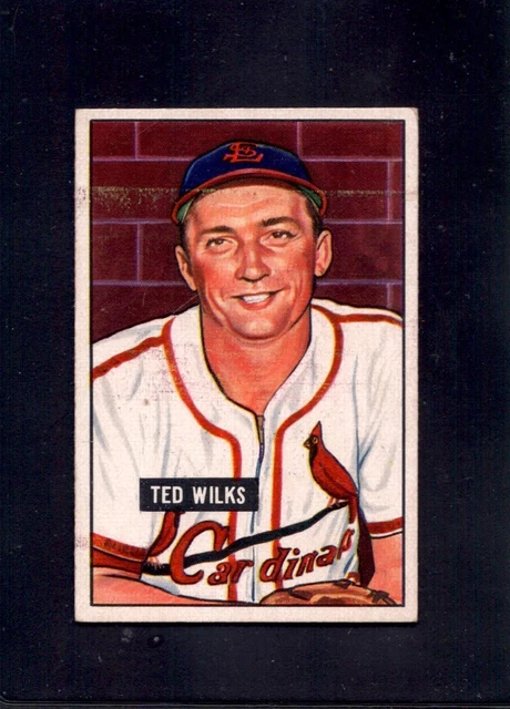 CARTE DE BASEBALL 1951 Ted Wilks Bowman #193 Cardinals EUR 11,89 ...