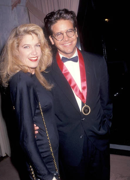 ACTOR MICHAEL DAMIAN girlfriend Janeen Best at the 39th BMI Po- 1991 ...