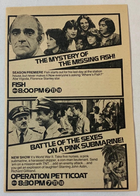 1977 ABC TV Ad ~ Mystery Of The Manquant Poisson, Operation Jupon Battle De Bebe EUR 9,68 ...