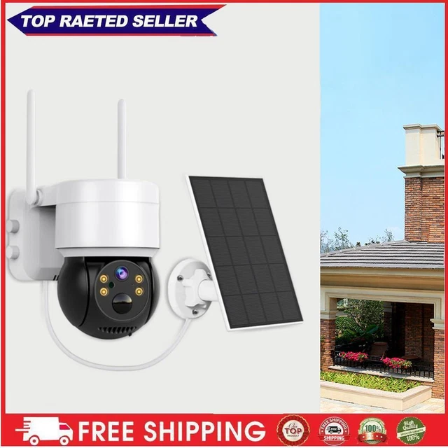 SOLAR WIFI CAMERA IP65 Waterproof 3MP Outdoor Battery Camera Useful ...