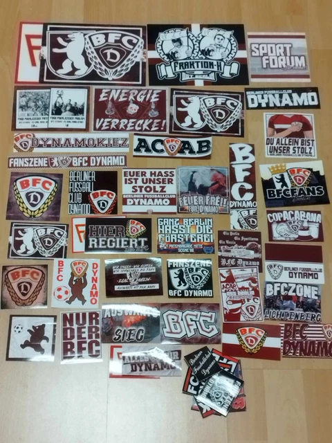 50 STÜCK BFC Dynamo Berlin Aufklebermix von Ultras, Fans und Hooligans ...