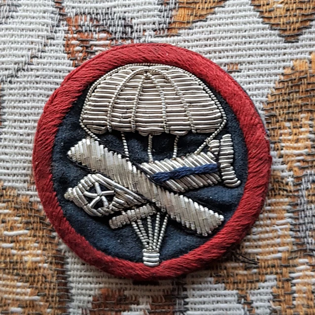 WW2 US AIRBORNE Para O/S Cloth Patch Side Cap Bullion.original £69.00 ...