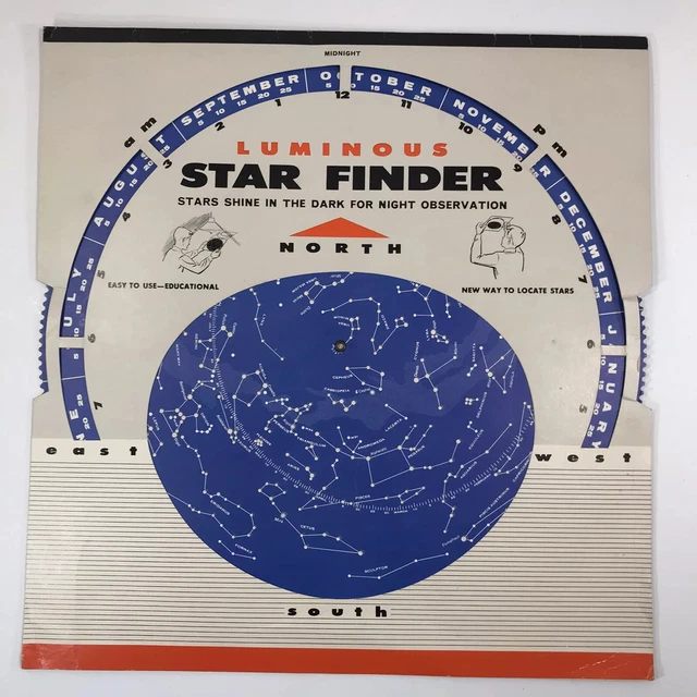 VINTAGE 1962 &LUMINOUS Star Finder" By Hubbard Scientific $24.99 - PicClick