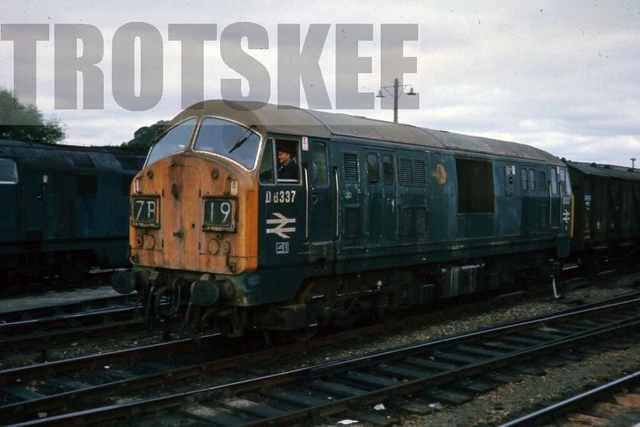 35MM SLIDE BR British Railways Diesel Loco D6337 Class 22 Exeter 1971 ...
