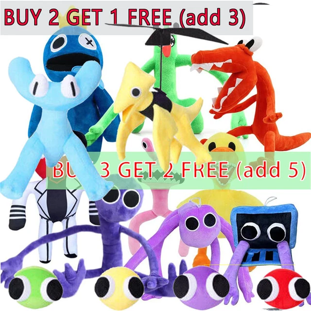 RAINBOW FRIENDS PLUSH Toys Chapter 2 Cyan Plushise Stuffed Animal Doll ...