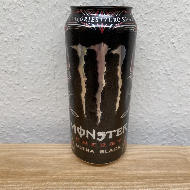 MONSTER ULTRA BLACK USA 0815 EMPTY Energy Drink Collection Zero Sugar ...