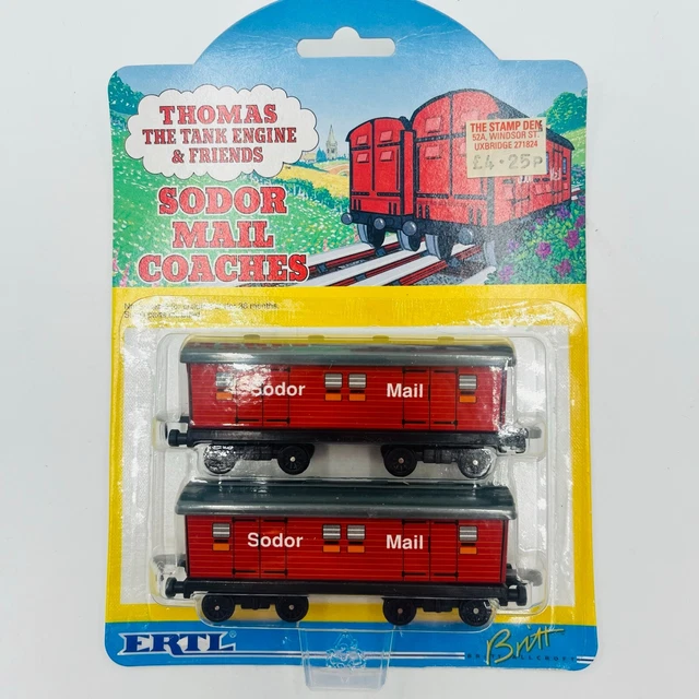 1995 VINTAGE ERTL Thomas The Tank Engine & Friends Sodor Mail Coaches ...