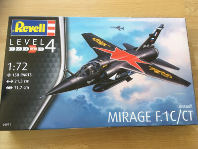REVELL DASSAULT MIRAGE F.1C/CT Aircraft Model Kit (Level 4) (Scale 1:72 ...