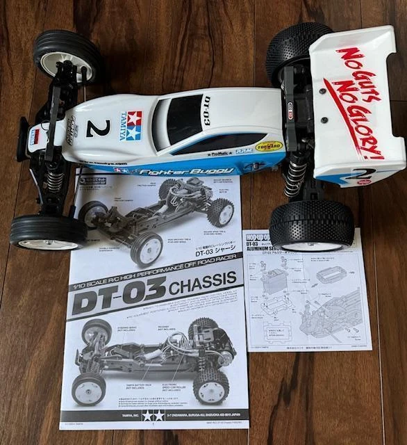 ASSEMBLED ANDRUNNING TAMIYA Dt-03 Neo Mighty Frog Many Genuine Options ...
