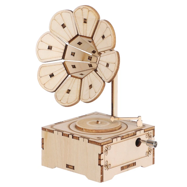 KIT PUZZLE BOX For Children Music Box DIY 3D Wooden Puzzle Wood ...