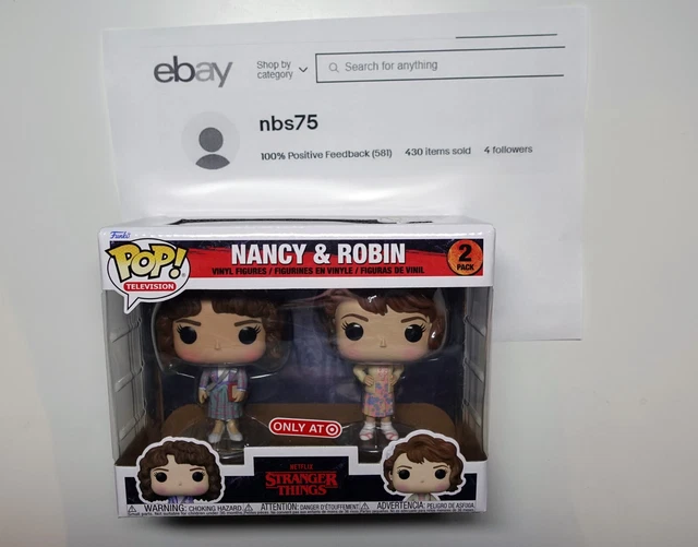 NEW NANCY & Robin Stranger Things Funko POP! 2-PACK Target USA ...