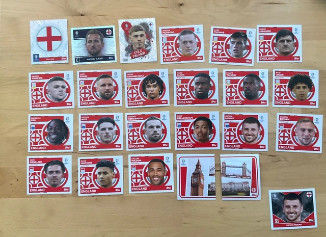 TOPPS UEFA EURO 2024 Official Stickers. England ENG £10.00 - PicClick UK