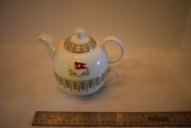 REPLICA TITANIC WHITE Star Line Nesting Tea Pot And Cup Set £35.68 ...