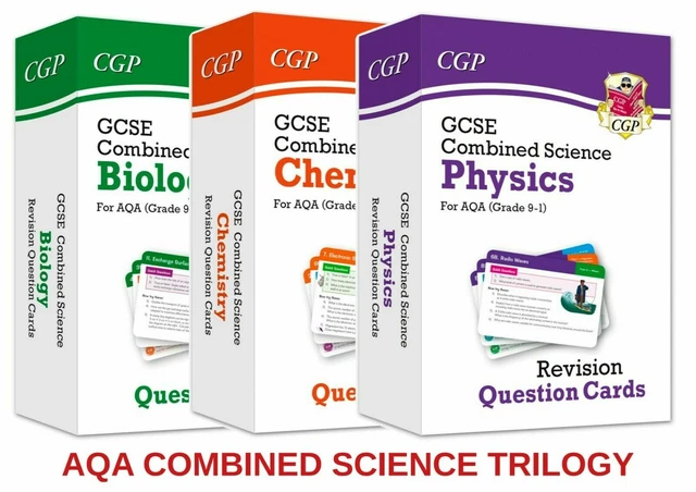 GCSE AQA COMBINED Science Revision Flashcards All 3 - PicClick UK