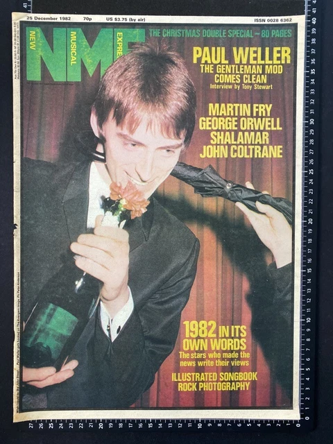 PAUL WELLER - Nme Cover Page - 1982 Advert Poster L180 £11.99 - PicClick UK