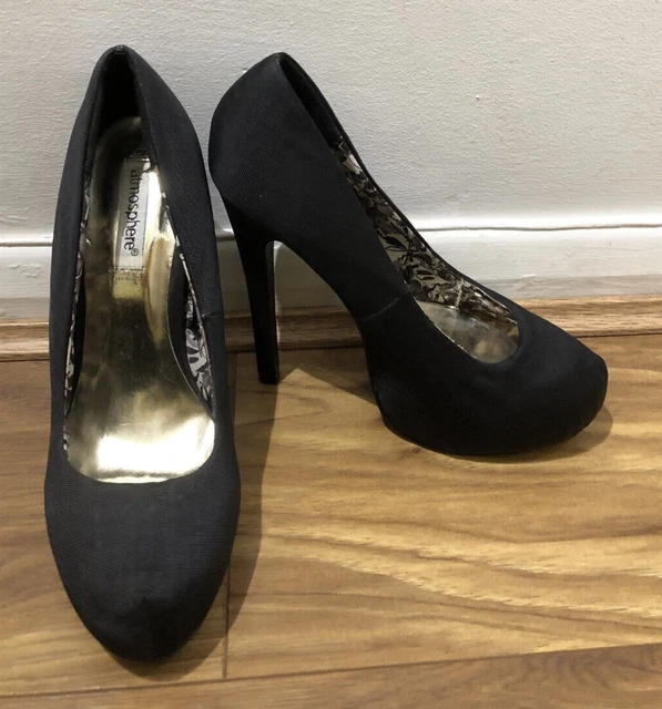 ATMOSPHERE WOMENS BLACK Stiletto Heel Shoes Size: 5/38 (Whs11) £14.99 ...