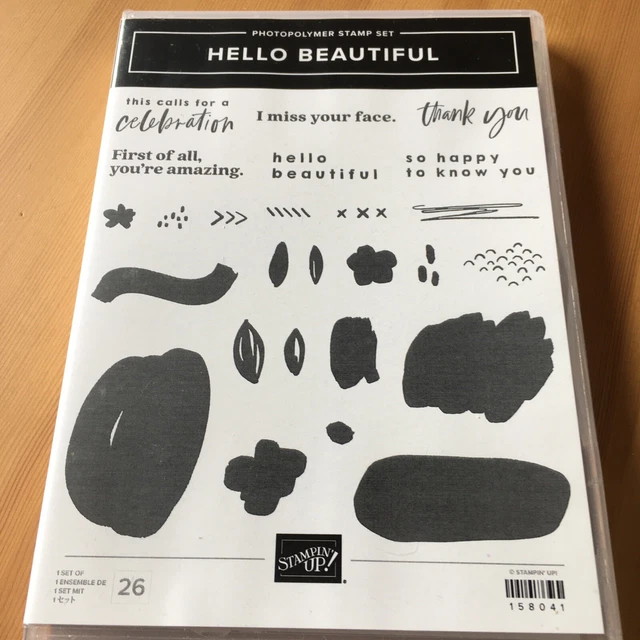 STAMPIN’ UP! HELLO Beautiful Photopolymer Stamp Set EUR 5,94 - PicClick DE