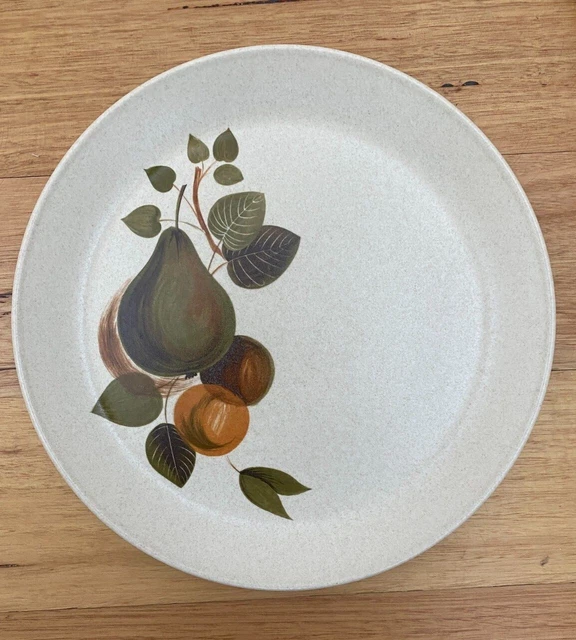 JOHNSON AUSTRALIA 1970 S Vintage Retro Dinner Plates X6 Pear Design JOHNSON AUSTRALIA 1970 S Vintage Retro Dinner Plates X6 Pear Design