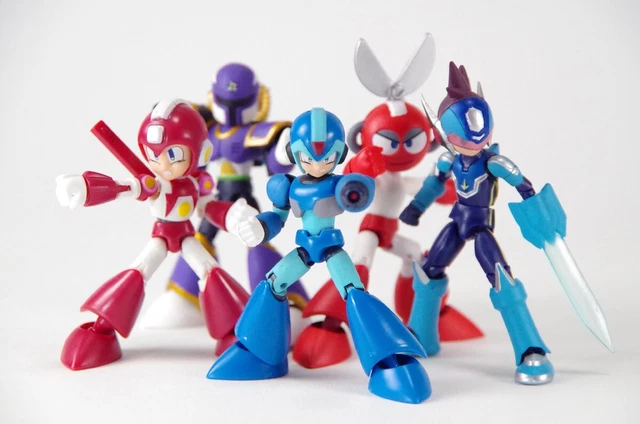 BANDAI 66 ACTION 66ACTION Rockman Mega Man Action Figure Vol 2 5 Set ...