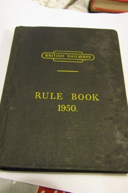 BRITISH RAILWAYS RULE Book 1950 Issued Br 87109 Originalrailway ...