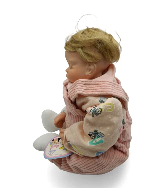 VINTAGE SLEEPING BABY Doll Blonde Hair with three Outfits 20x11" $69.95 ...