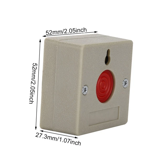 DC 24V WIRED Safe Security Plastic Family Office Mini Emergency Alarm ...