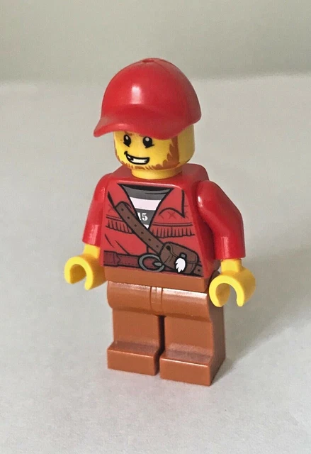 LEGO CITY MINI Figure Mountain Police Crook Thief / Red Cap 60170 ...