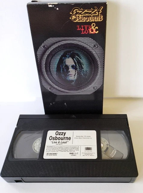 Ozzy Osbourne Live Loud Vhs Video Collectible 1993 Crazy Train