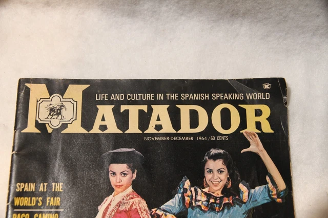 VINTAGE MATADOR MAGAZINE Life Culture Spain World Bull Fighting 1964 ...