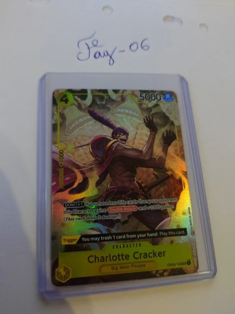 ONE PIECE CARD Game TCG Pillars of Strength OP03-108 Charlotte Cracker ...