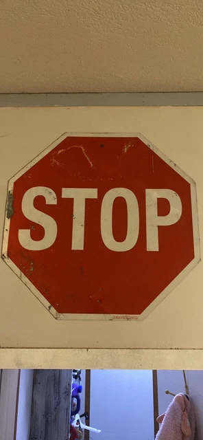 STOP SIGN PERFECT For Man Cave Or Weird Teenagers Room $36.00 - PicClick