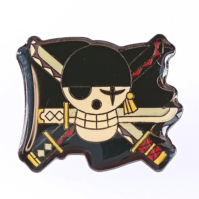 RORONOA ZORO ONE Piece ZEPPIN series Pin Badge Japanese From Japan F/S ...