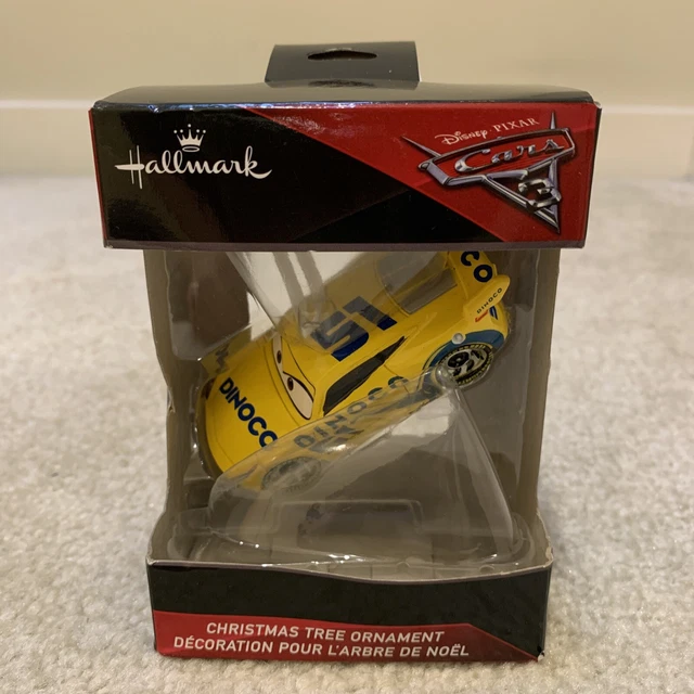 DISNEY PIXAR CARS 2 Cruz Ramirez Yellow Racer Hallmark Christmas Tree ...
