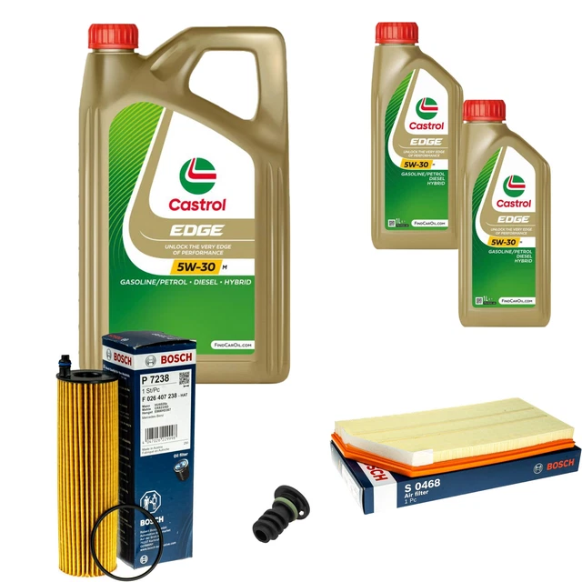 BOSCH INSPECTION SET 7l Castrol EDGE 5W-30 M pour Mercedes-Benz classe ...