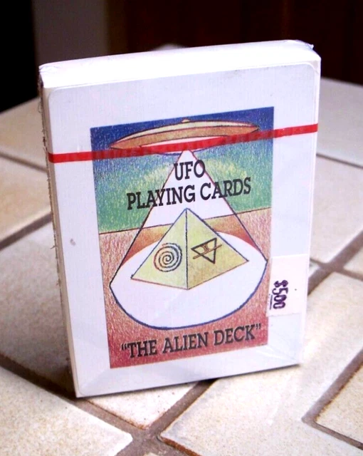VINTAGE 1993 SEALED UFO Playing Cards THE ALIEN DECK EBE Inc Outer ...