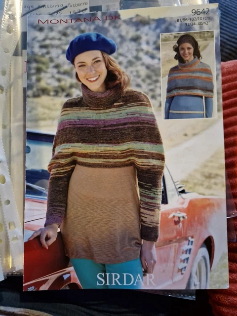 SIRDAR MONTANA KNITTING Pattern 9642 Women 32 - 42 Inches £0.99 ...