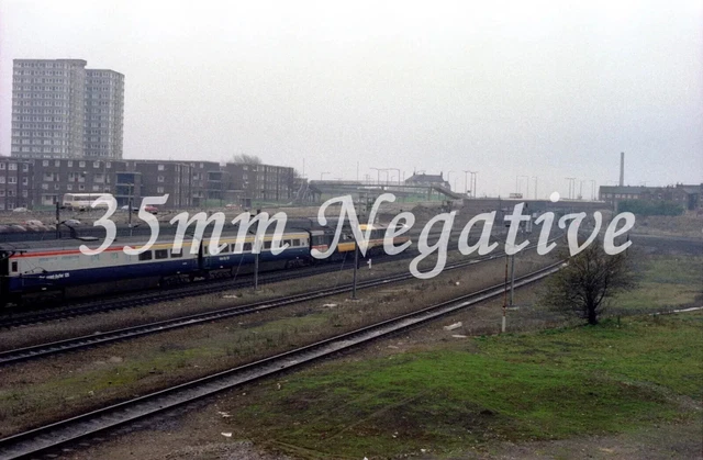 BRITISH RAIL DIESEL LOCOMOTIVE 47713 DONCASTER 1988 35mm NEGATIVE ...