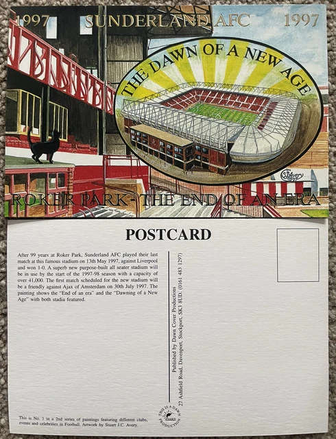 SUNDERLAND ROKER PARK The End Of An Era 1997 Dawn Cover Postcard £2.20 ...