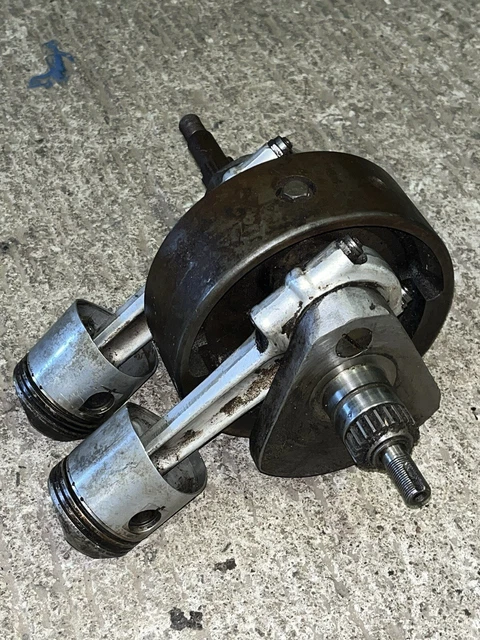 BSA A50? CRANKSHAFT With Conrods and Pistons used Motorcycle Pt 65mm ...