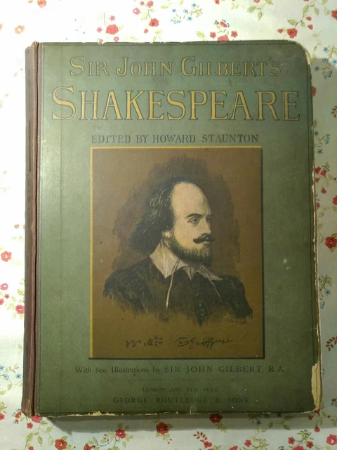 SIR JOHN GILBERT'S complete work of Shakespeare with 800 illustrations 1882 EUR 57,30 - PicClick FR