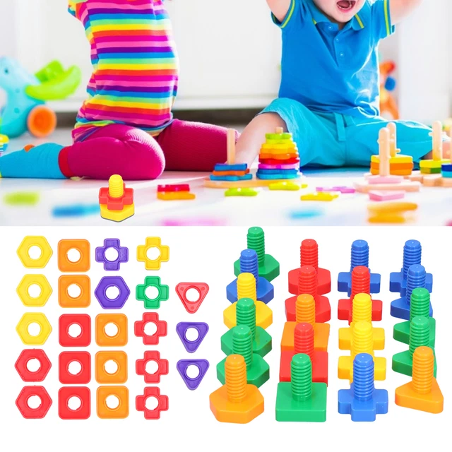 CHILDREN DIY 3D Building Blocks Bright Color Bricks Kids Early ... CHILDREN DIY 3D Building Blocks Bright Color Bricks Kids Early ...