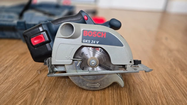 BOSCH GKS 24V Circular Saw with 160mm blade + 2 batteries £57.88 ...
