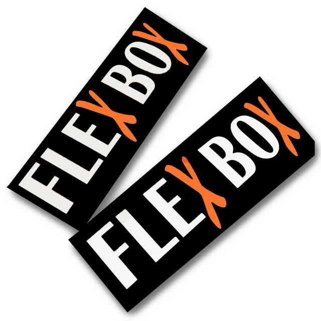 FLEX BOX MOTO gp white sponsor motorcycle car race decals stickers ...