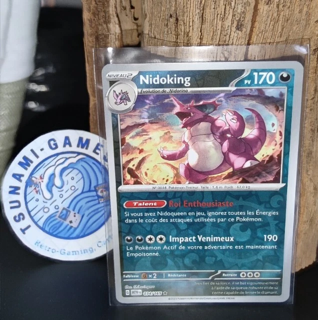 CARTE POKÉMON EV3.5 151 Fr : NIDOKING Reverse 034/165 / Sous sleeve TBE EUR 3,00 - PicClick FR
