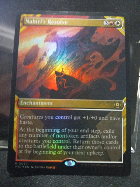 MTG NAHIRI'S RESOLVE March of the Machine: The Aftermath 0087 feuille ...